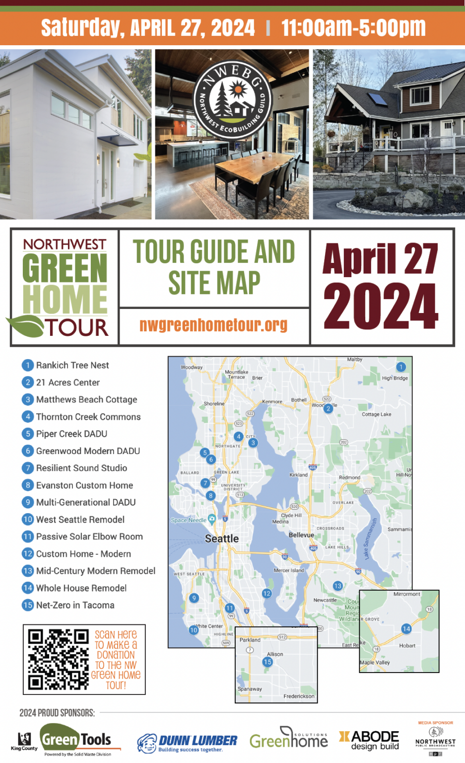 Tour Guide & Map – NW Green Home Tour